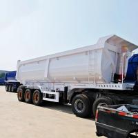 China Direct Heavy Duty 3 Axles 4 Axles 50-80 Tons Hydraulic Tipper Rear Dump Semi Trailer for sale