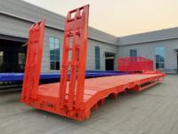 China Nice Low Flatbed Semi-Trailer Extendable Low Bed Trailer Vehicle Master Semi-Trailer for sale