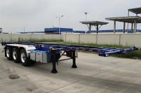 China Wosheng 3 Axle Skeleton Semi Trailer Max Payload 50 Tons for Container Transportation for sale