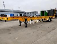 China Wosheng 3 Axle Skeleton Semi Trailer Max Payload 50 Tons for Container Transportation for sale