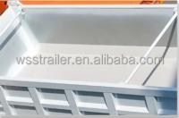 China 3 Axle U/Square Shape Dumper Dumping Tipper Hydraulic Rear Tipping Truck Semi Dump Trailer for sale