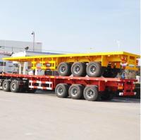 China 3 Axle 4 Axle Flat Bed 20 Feet 40 Feet 45 Feet Container Flatbed Truck Semi Trailer for sale