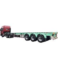 China 50 Ton Payload Container Transporting 2/3/4 Axle Truck Trailer Skeleton Semi Trailer for sale