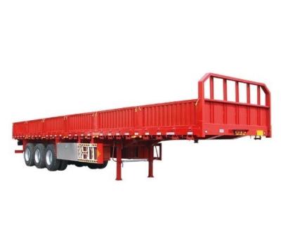 China Industry Transport 3 Axles Side Wall Semi Trailer with Mechanical Suspension Wosheng for sale
