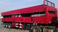 China Industry Transport 3 Axles Side Wall Semi Trailer with Mechanical Suspension Wosheng for sale