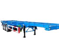 China Customizable 50 Tons Payload Steel Skeleton Semi Trailer for Container Shipping for sale