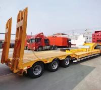 China 20ft Transport Excavator Low Loader Semi Trailer for Africa Market at Affordable for sale