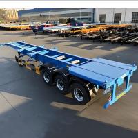 China 3 Axle 2 Axle Tare Weight 6.5 Tons Container Truck Trailer Skeleton Semi Trailer for Your for sale