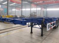 China 3 Axle 2 Axle Tare Weight 6.5 Tons Container Truck Trailer Skeleton Semi Trailer for Your for sale