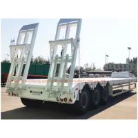 China 40-100ton Payload Mechanical Suspension 40ft Low Bed Semi Trailer with 12R22.5 Tire for sale