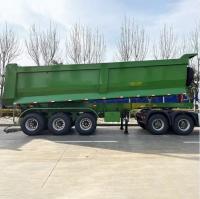 China Heavy Duty Hydraulic Cylinder 3axle 45cbm 50cbm U-Shaped Rear Tipping Dump Trailer for Truck for sale