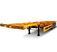 China Container Transportation 2 3 4 5 Axle Skeleton Semi Trailer for Max Payload 50000 kg for sale