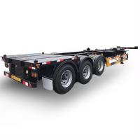 China Secure Transportation Container Semi Trailer With Twist Lock and Max Payload 30000 kg for sale