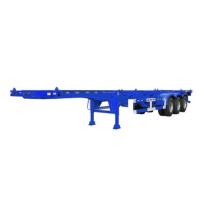 China 40FT 3 Axle Container Chassis Skeleton Semi Truck Trailer for Transporting Containers for sale