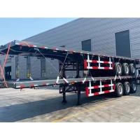 China Sale 3/4 Axle 20T-80T Tare Weight Flatbed Container Semi Trailer for Within Budget for sale