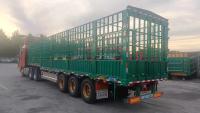 China Max Payload 50tons Truck Side Wall Fence Semi Trailer for Livestock and Vegetables for sale