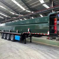 China Rear Dump Semi Trailer 3 Axles FUWA/Wosheng 40-60tons CBM Tipper Tipping Truck Trailers for sale