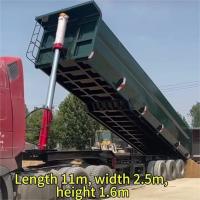 China Rear Dump Semi Trailer 3 Axles FUWA/Wosheng 40-60tons CBM Tipper Tipping Truck Trailers for sale