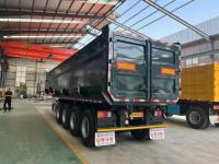 China Rear Dump Semi Trailer 3 Axles FUWA/Wosheng 40-60tons CBM Tipper Tipping Truck Trailers for sale