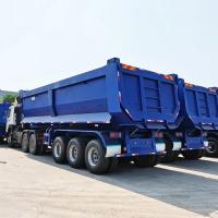 China ShanDong WS 3 Axles 20-100Tons Rear Tipper Hydraulic Trailers Steel Material Rear Dump Semi Trailer for sale