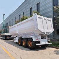China ShanDong WS 3 Axles 20-100Tons Rear Tipper Hydraulic Trailers Steel Material Rear Dump Semi Trailer for sale
