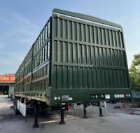 China High Side Drop Fence Cargo Semi Trailer with SAF Two Speed 28t Heavy Duty Landing Gear for sale