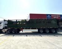 China High Side Drop Fence Cargo Semi Trailer with SAF Two Speed 28t Heavy Duty Landing Gear for sale