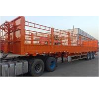 China SAF Two Speed 28t Heavy Duty Landing Gear 4 Axle Leaf Spring Fence Cargo Semi Trailer for sale