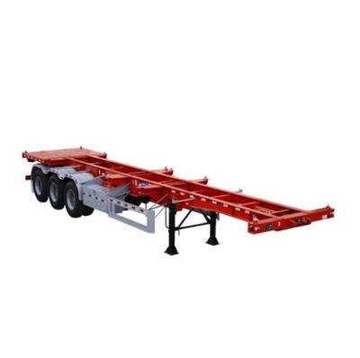China Leaf Spring 90 w mm*13/16 thickness mm*10 layer 40ft Gooseneck Skeleton Semi-Trailer for sale