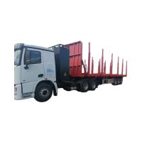China Customizable Flat Bed Trailer for Wood/Log/Timber Transportation Rim 9.00-22.5 optional for sale