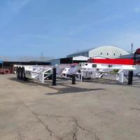 China 2024 Most Popular 3 Axle Container Transport Trailer with Heavy Duty Landing Gear 28t for sale