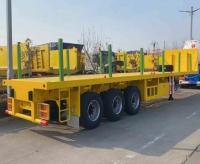 China 12400x2550x3500mm Customizable Detachable Timber Transport Trailer with Steel Pipes for sale