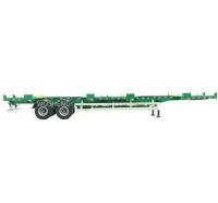 China Customizable 2 Axles 20FT 40FT Skeleton Semi Trailer for Transporting 40ft Container for sale
