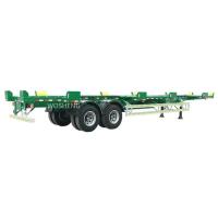 China Customizable 2 Axles 20FT 40FT Skeleton Semi Trailer for Transporting 40ft Container for sale