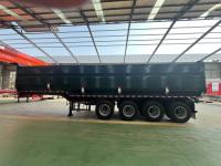 China 50-80 tons hydraulic tipper 3/4/5 axles tilt trailer rear dump truck trailer Versatile for sale