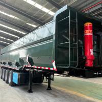 China 50-80 tons hydraulic tipper 3/4/5 axles tilt trailer rear dump truck trailer Versatile for sale