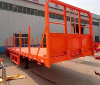 China Colorful Painted 3 Axle 4 Axle 20ft Container Trailer 40ft Container Flatbed Trailer for Truck for sale