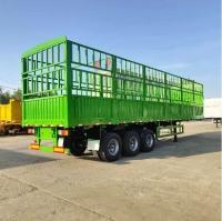 China 28t Heavy Duty Landing Gear 3 Axle WS Side Wall Fence Semi Trailer for Animal Transport for sale