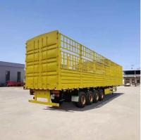 China 28t Heavy Duty Landing Gear 3 Axle WS Side Wall Fence Semi Trailer for Animal Transport for sale