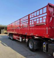 China 3/4 Axle 40-100 Ton Utility Side Wall Livestock Vegetable Fence Semi Trailer for Farm for sale