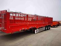 China 3/4 Axle 40-100 Ton Utility Side Wall Livestock Vegetable Fence Semi Trailer for Farm for sale
