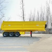 China Customized 3/4 Axles Hydraulic Tipper End Tipping Semi Trailer with and Affordable for sale