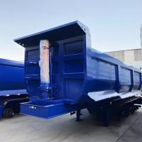 China Mechanical Suspension 40-100 ton Max Payload Dump Tipper Truck Trailer for Ore Transport for sale