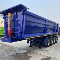 China Mechanical Suspension 40-100 ton Max Payload Dump Tipper Truck Trailer for Ore Transport for sale
