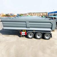 China Customer's Request 100Tons Rear Dump Trailer for Durable and Safe Transportation for sale