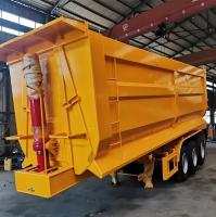 China Semi-Trailer 50-80 Tons Hydraulic 3 Axle 4 Axles 5 Axles Tilting Tipping Tipper Rear Dump Truck Trailer for sale