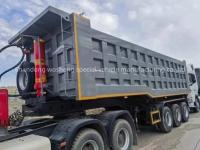 China Semi-Trailer 50-80 Tons Hydraulic 3 Axle 4 Axles 5 Axles Tilting Tipping Tipper Rear Dump Truck Trailer for sale