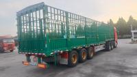 China 3 Axles 40-80 Ton Steel Cargo Fence Semi-Trailer for Animal and Cargo Transportation for sale
