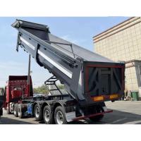 China 3 4 Axles Sand Stone Transport Hydraulic Rock Mining Tipper Rear Dump Semi Trailer For Construction for sale