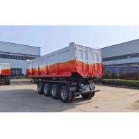 China 3 4 Axles Sand Stone Transport Hydraulic Rock Mining Tipper Rear Dump Semi Trailer For Construction for sale